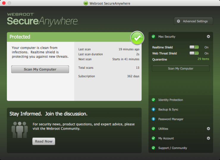Buy Webroot SecureAnywhere AntiVirus 2022 Key (6 Months / 1 Device) - CJS CD Keys